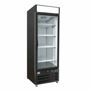 25" Glass 1 Door Reach In Refrigerator Cooler 12 CuFt For Sale!